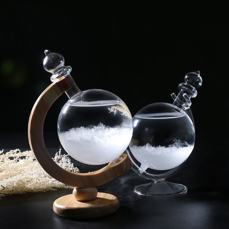 Wooden Weather Forecast Crystal Glass – Pexav